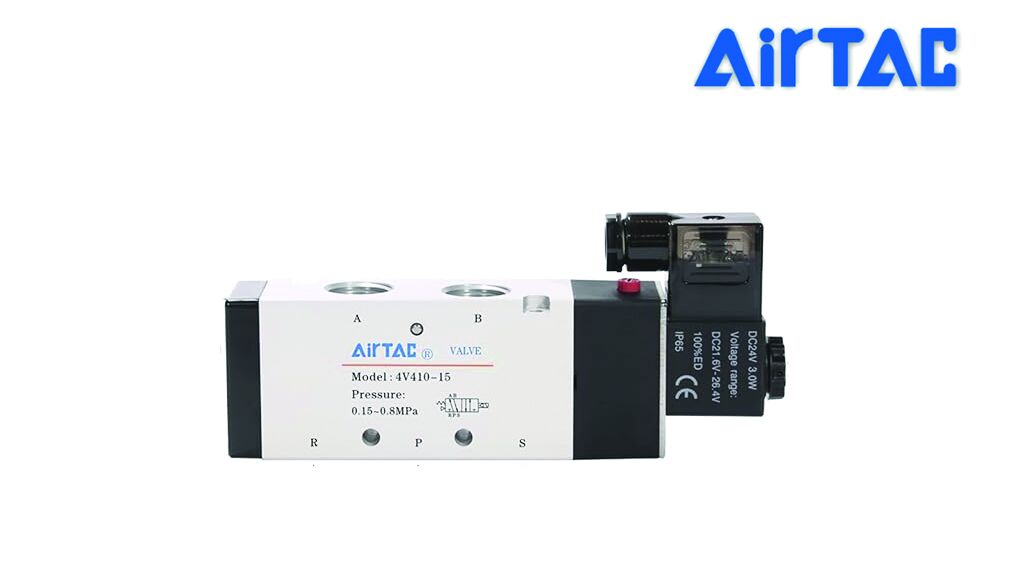 Van điện từ (solenoid valve) khí nén Airtac 4V410-15 Van 5/2 - phulongtools.com