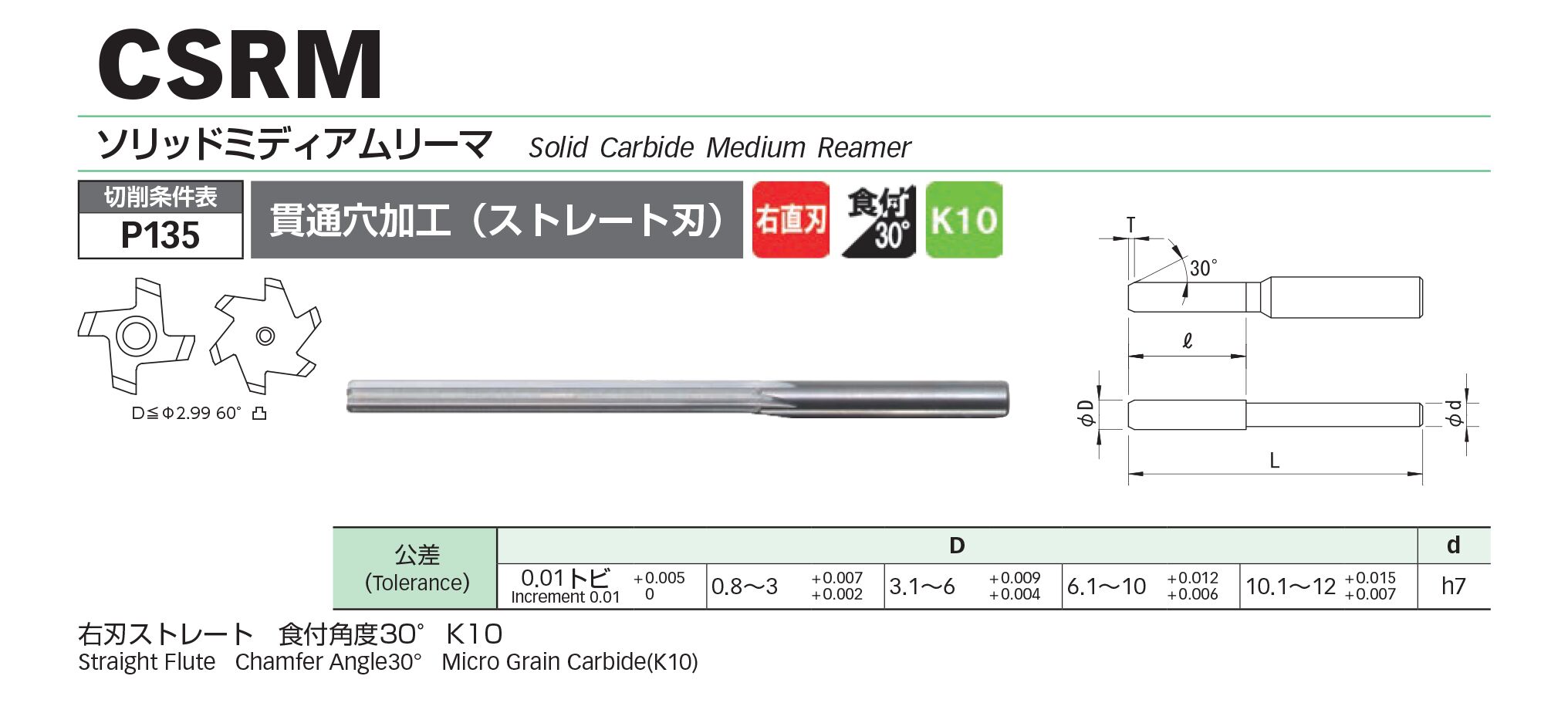 Mũi doa hợp kim trung bình Eikosha CSRM - phulongtools.com